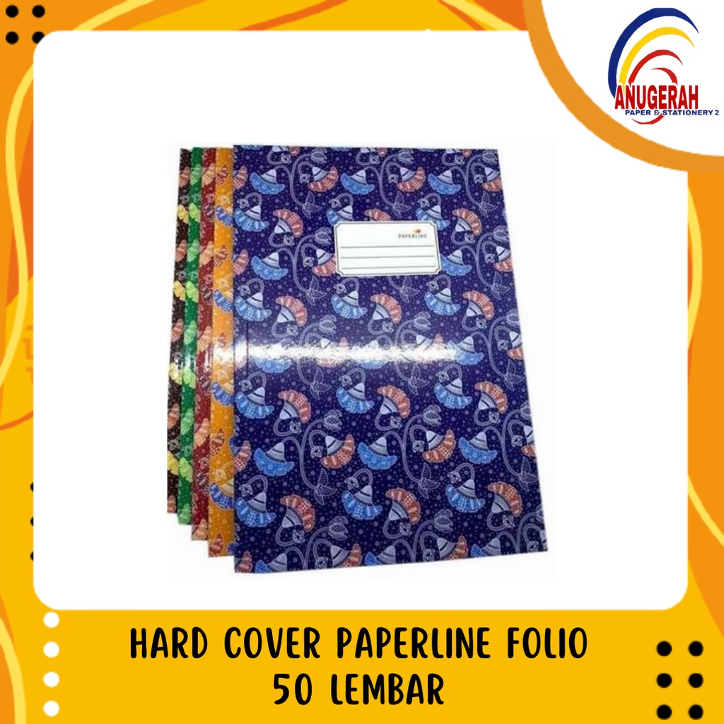 Jual HARD COVER PAPERLINE FOLIO 50 LEMBAR (PCS) | Shopee Indonesia