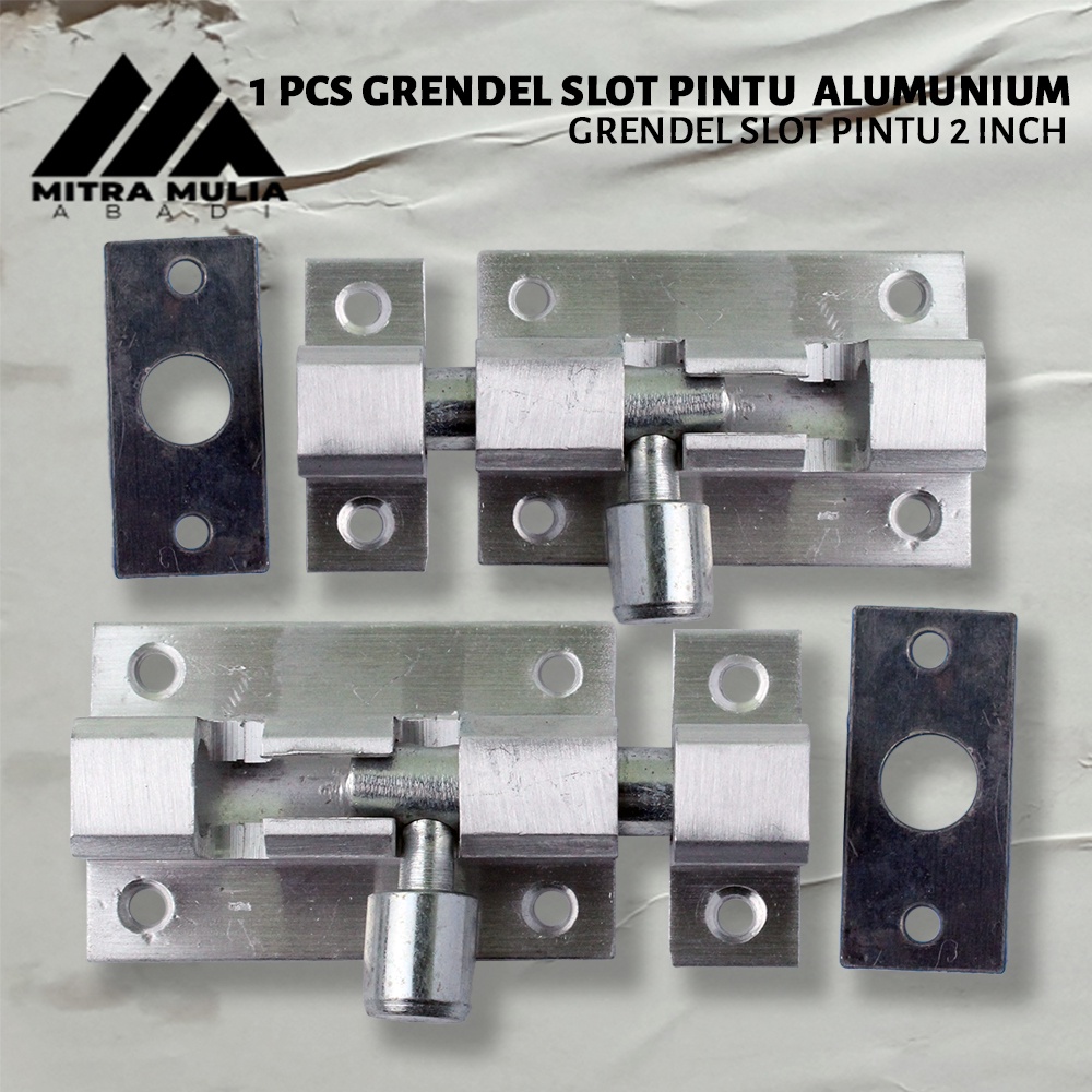 Jual Grendel Alumunium Slot Pintu Jendela 2 Inch / 6 cm I Selot ...