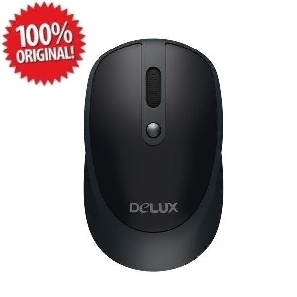 Jual Delux M366 Wireless Optical Mouse - Hitam | Shopee Indonesia