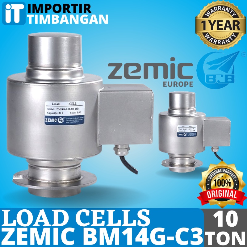 Jual Load Cell Zemic BM14G-C3 10 ton, LOAD CELLS ZEMIC BM14G 10T ...