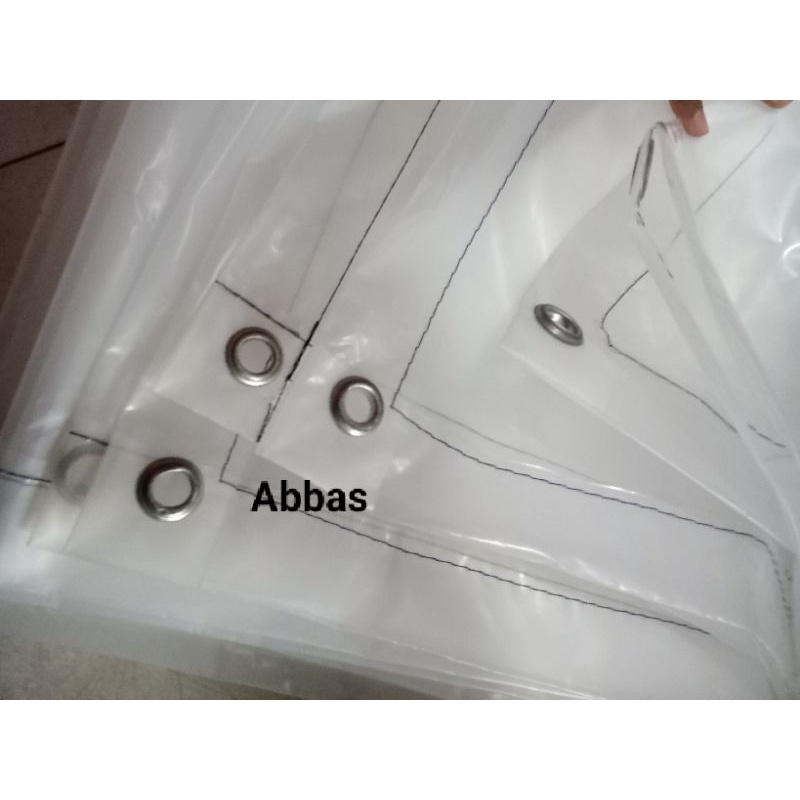 Jual plastik UV lebar 4 meter ukuran costum ketebalan 200 micron kualitas tebal plastik bening ...