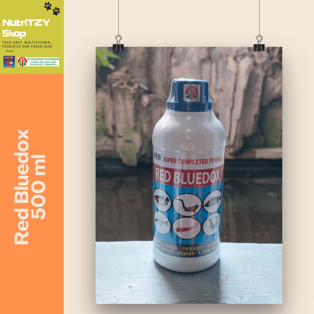Jual Red Bluedox 500 ML Obat Ikan Udang Anti Jamur, Parasit, Bakteri ...