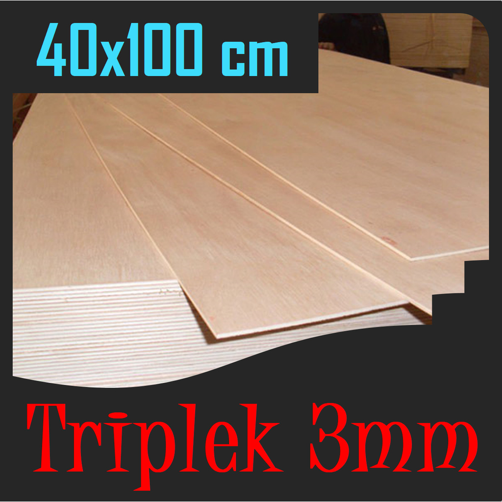 Jual TRIPLEK 3 mm 40x100 cm( isi 4pcs ) | Shopee Indonesia