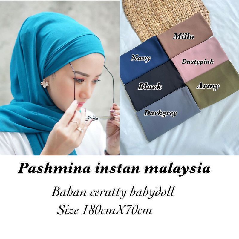 Jual PASMINA INSTAN MALAY PREMIUM | Shopee Indonesia