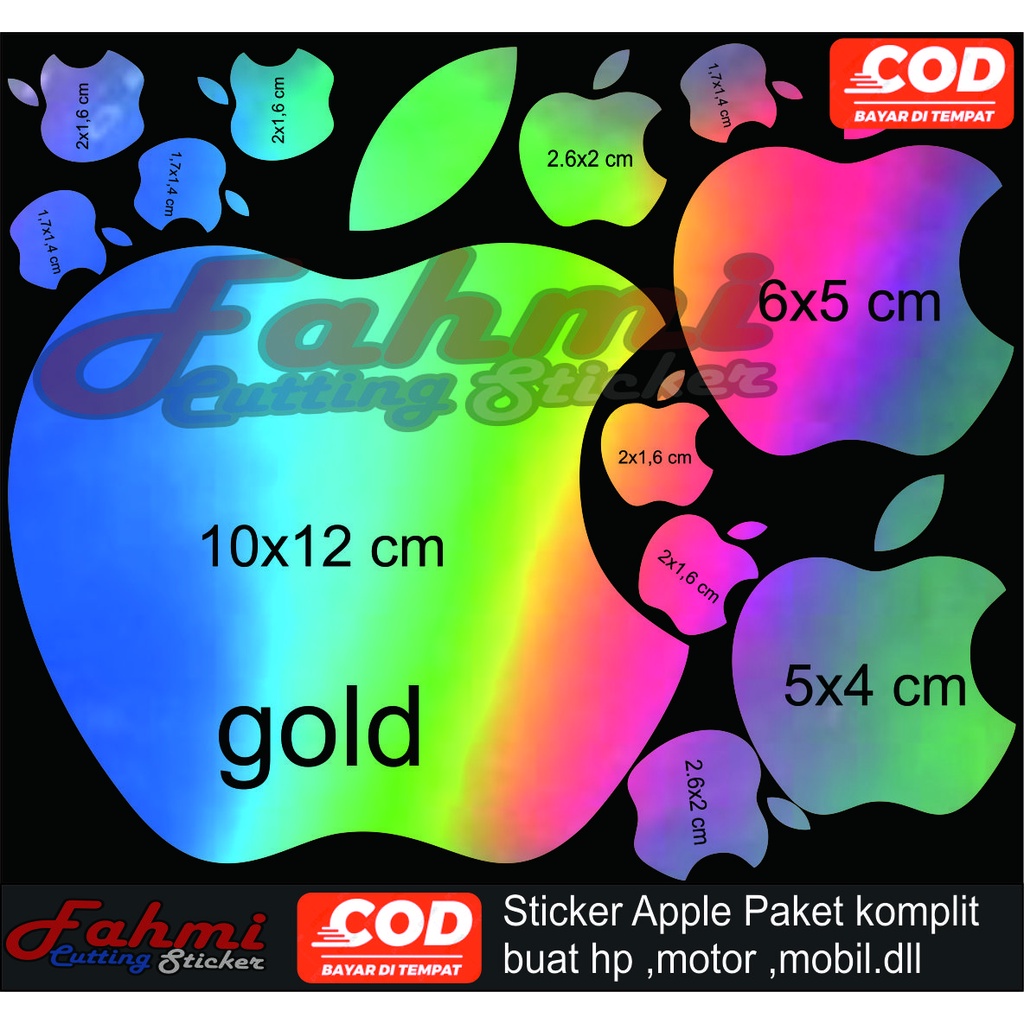 Jual sticker stiker Apple iPhone isi banyak | Shopee Indonesia