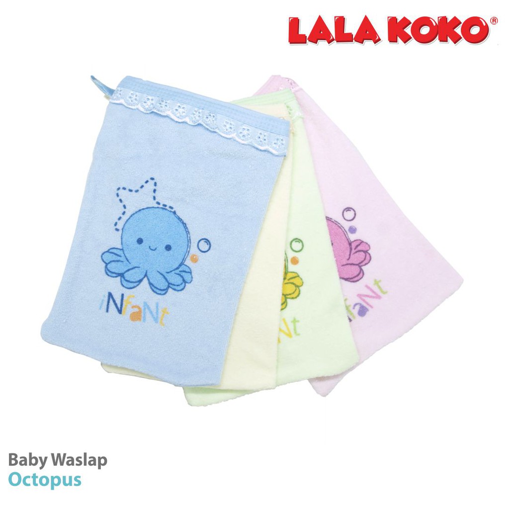 Jual Washlap Kotak Lalakoko - Motif Octopus | Shopee Indonesia