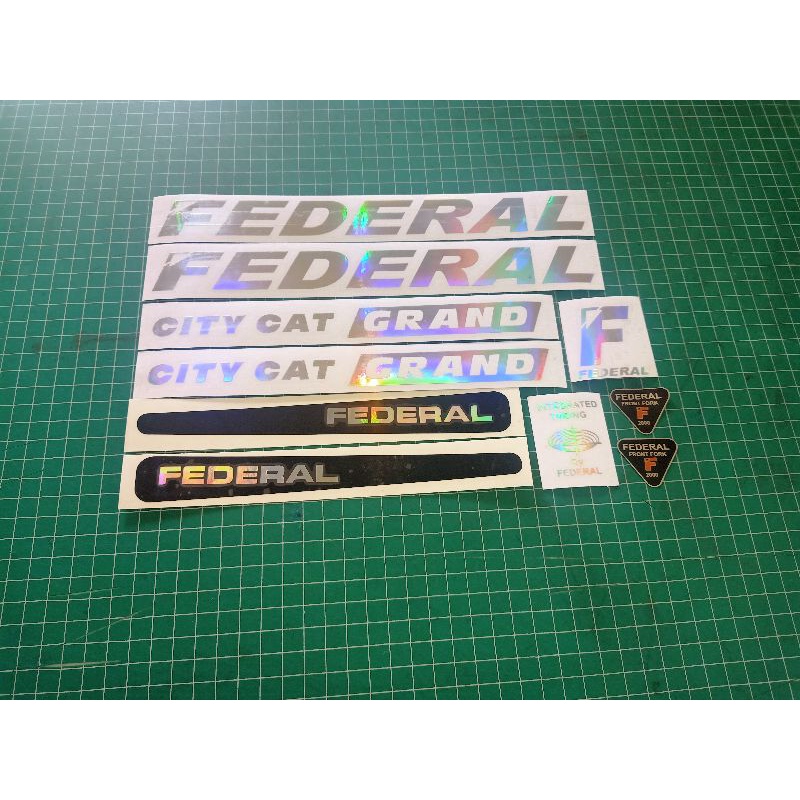 Jual stiker sepeda federal citycat grand hologram | Shopee Indonesia