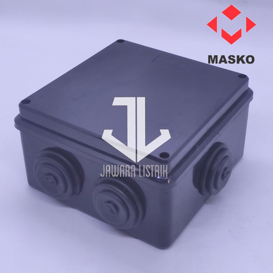 Jual MASKO DURADUS JUNTION BOX 128X128X75 HITAM DORADOS TUTUP LUBANG ...