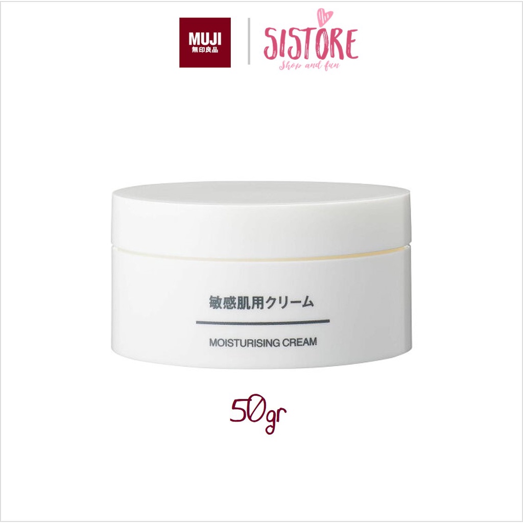 Jual [ORI JAPAN] MUJI Sensitive Skin Moisturising Cream (50gr) | Shopee ...