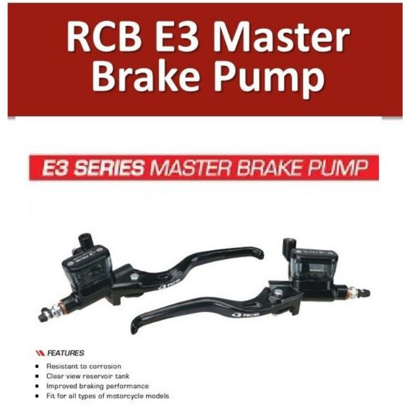 Jual RCB RACING BOY UNIVERSAL MASTER BREAK PUMP E3 14 mm KIRI / KANAN ...