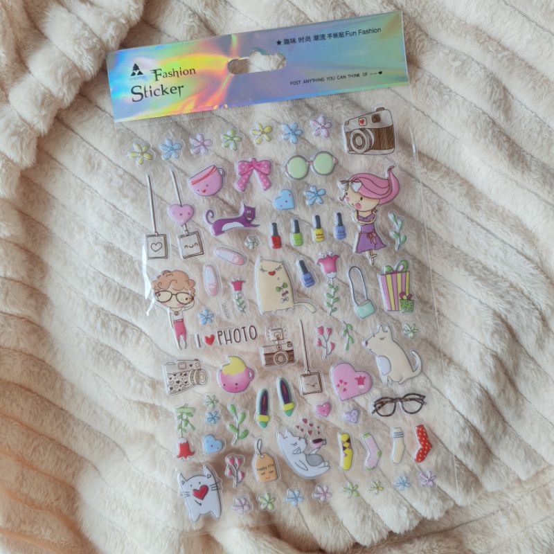 Jual Stiker Timbul Girly Bunga Flower Sticker Deco Stickers 3D Cute ...