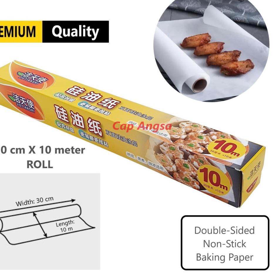 Jual BAKING PAPER KERTAS ROTI KERTAS BAKING ALAS ROTI KUE SILICONE OIL ...