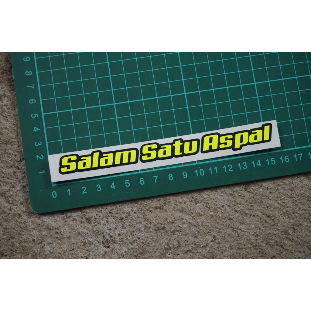 Jual sticker visor salam satu aspal stiker cutting | Shopee Indonesia