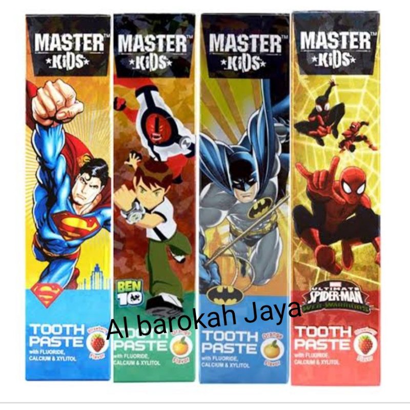 Jual Master Kids Pasta Gigi Anak | Tooth Paste Master Kid Super Hero ...