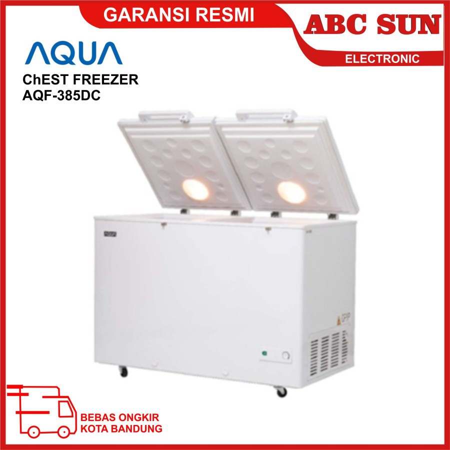 Jual Aqua AQF385DC Chest Freezer Box Dual Chamber 365 Liter Khusus ...