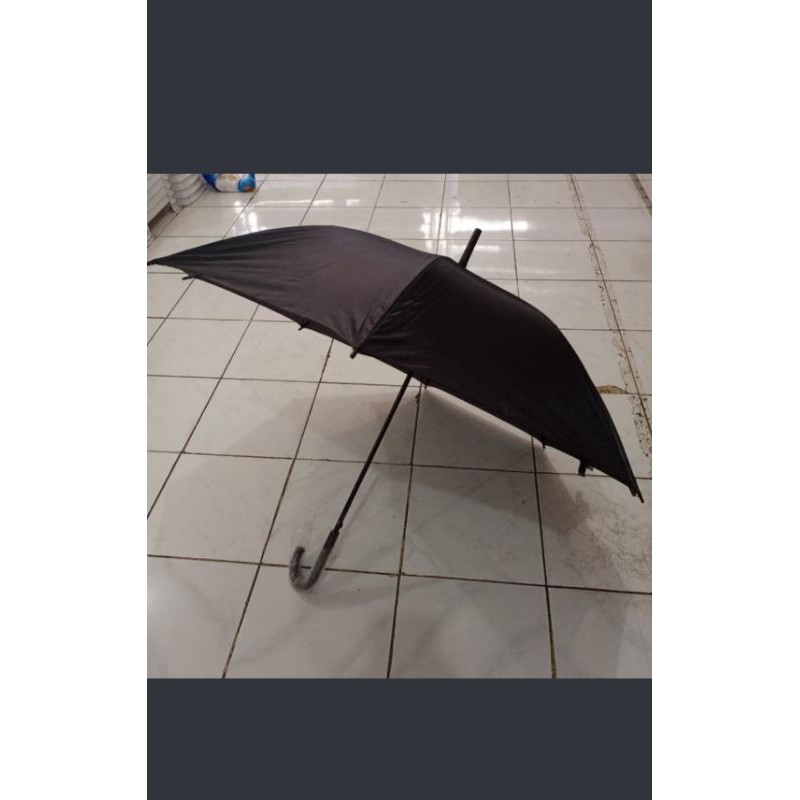 Jual Payung Hitam Standart Panjang Luar Dalam Hitam | Shopee Indonesia