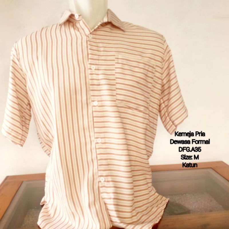 Jual Kemeja Dewasa Formal Garis ( KDFG ) | Shopee Indonesia