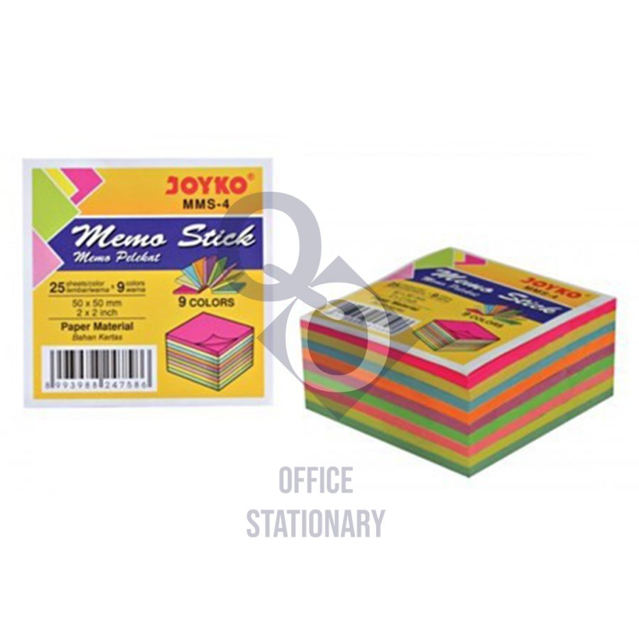 Jual Memo Sticky Notes Joyko MMS-4 - Kertas Memo Tempel Joyko | Shopee ...