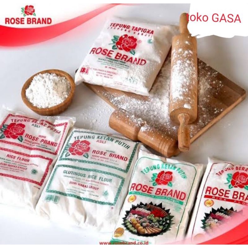 Jual tepung tapioka rose brand/tepung beras rose brand/tepung ketan ...