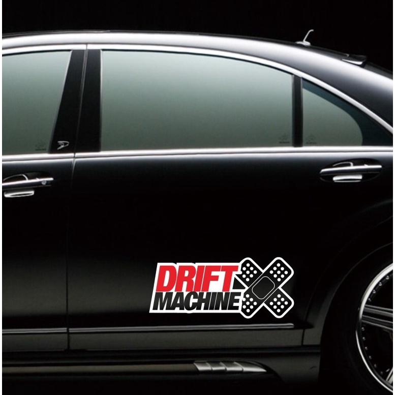 Jual stiker mobil keren cutting sticker mobil JDM Drift Machine outline ...