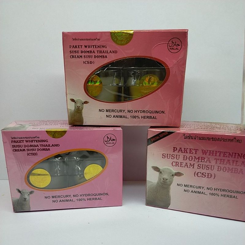 Jual PAKET WHITENING CREAM SUSU DOMBA CSD HOLOGRAM UKURAN BESAR 30GR ...