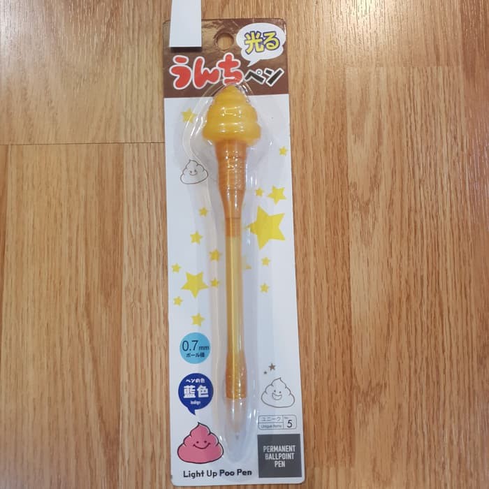 Jual Light Up Poo Pen / Pena Lampu Nyala / Bolpen Lampu / Glow Poop ...