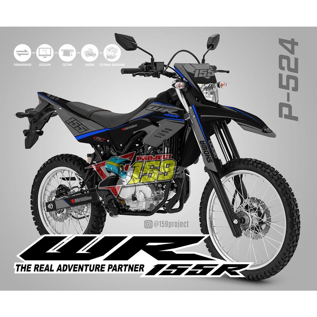 Jual Stiker Motor WR 155 R - P-524 Supermoto Livery | Shopee Indonesia