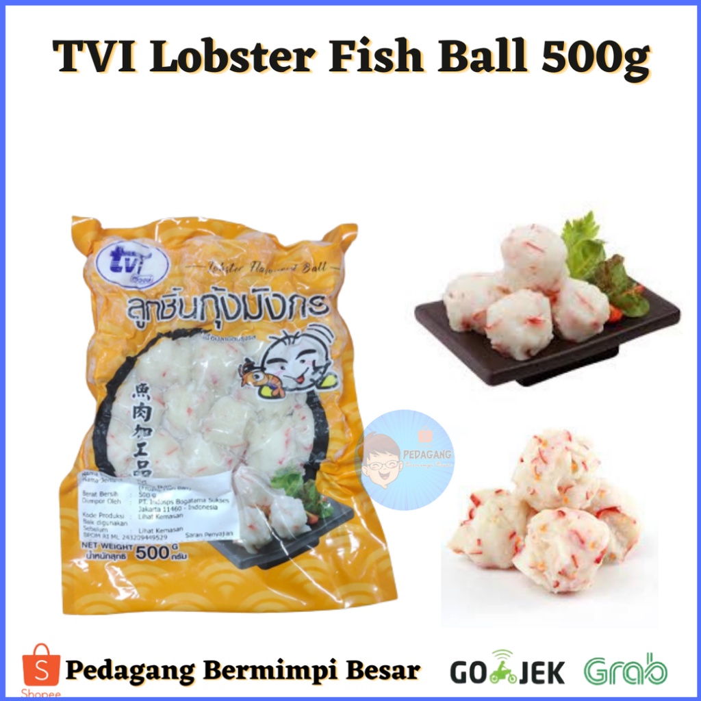 Jual TVI Lobster Fish Ball 500g/ Bakso Ikan Dengan Lobster 500gr ...