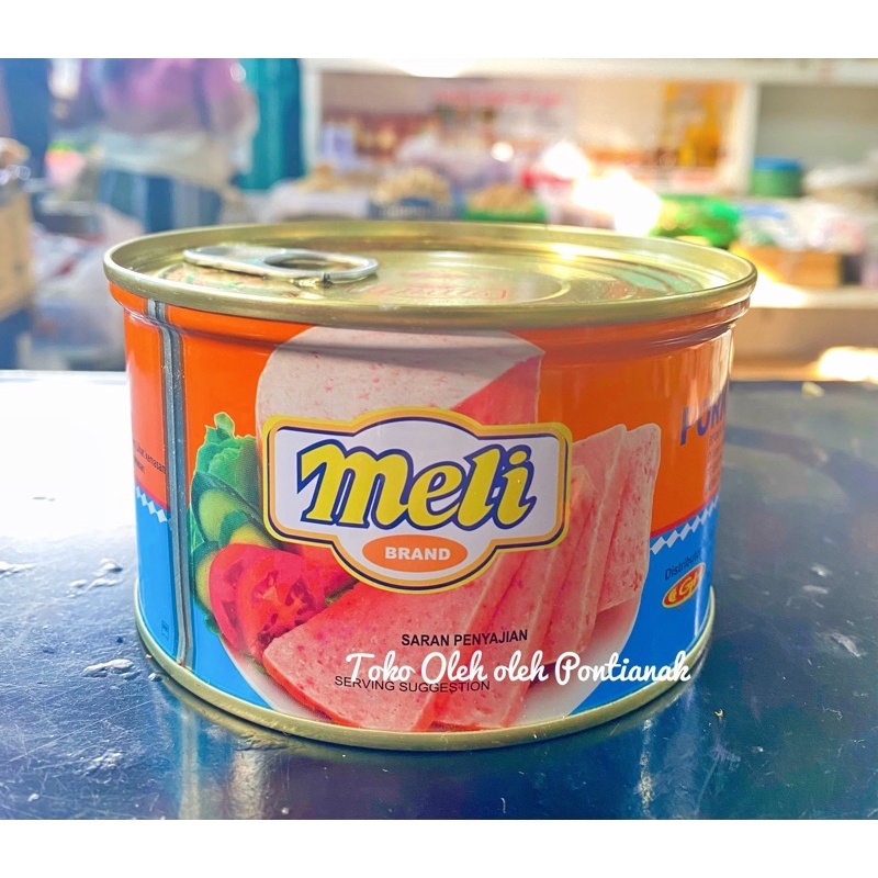 Jual Meli Pork 397gr Luncheon Pork Meat/ Ham Daging Babi Kaleng NON ...