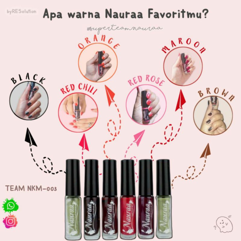 Jual Kutek Muslimah Nauraa hennah muslimah halal dan sah untuk wudhu cod | Shopee Indonesia