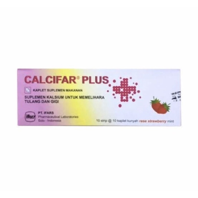 Jual Calcifar plus strip 10 tablet ( suplemen calcium kesehatan tulang ...