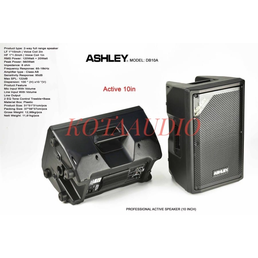 Jual Speaker Aktif Ashley DB10A / Ashley DB 10A / DB 10 A Original 10 ...