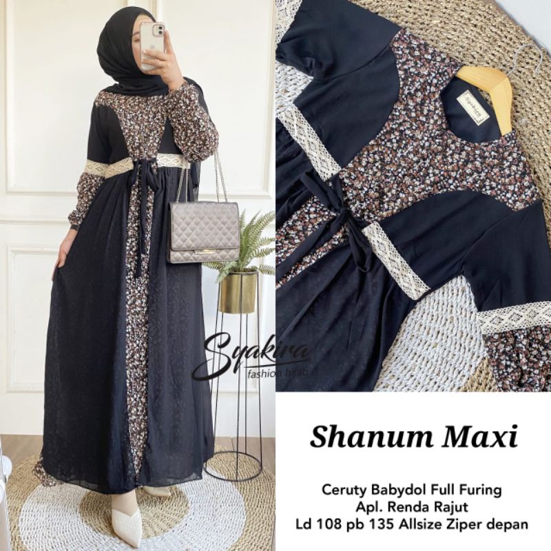 Jual shanum maxi ori by syakira | Shopee Indonesia