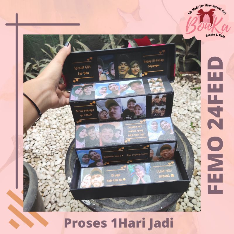 Jual KADO Pacar FEMO Box Murah Memories Foto Photo GiftBox Polaroid ...