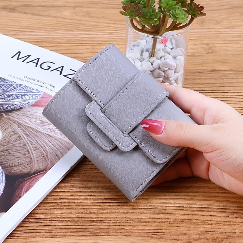 Jual (COD) Dompet Wanita Lipat Dompet Kulit Import Women Fashion Wallet MALL SHOPPING | Shopee ...