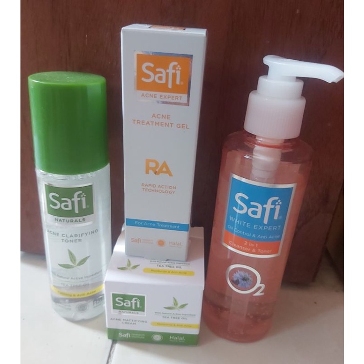 Jual SAFI ANTI ACNE SERIES 4 IN 1 (PAKET ISI 4) | Shopee Indonesia