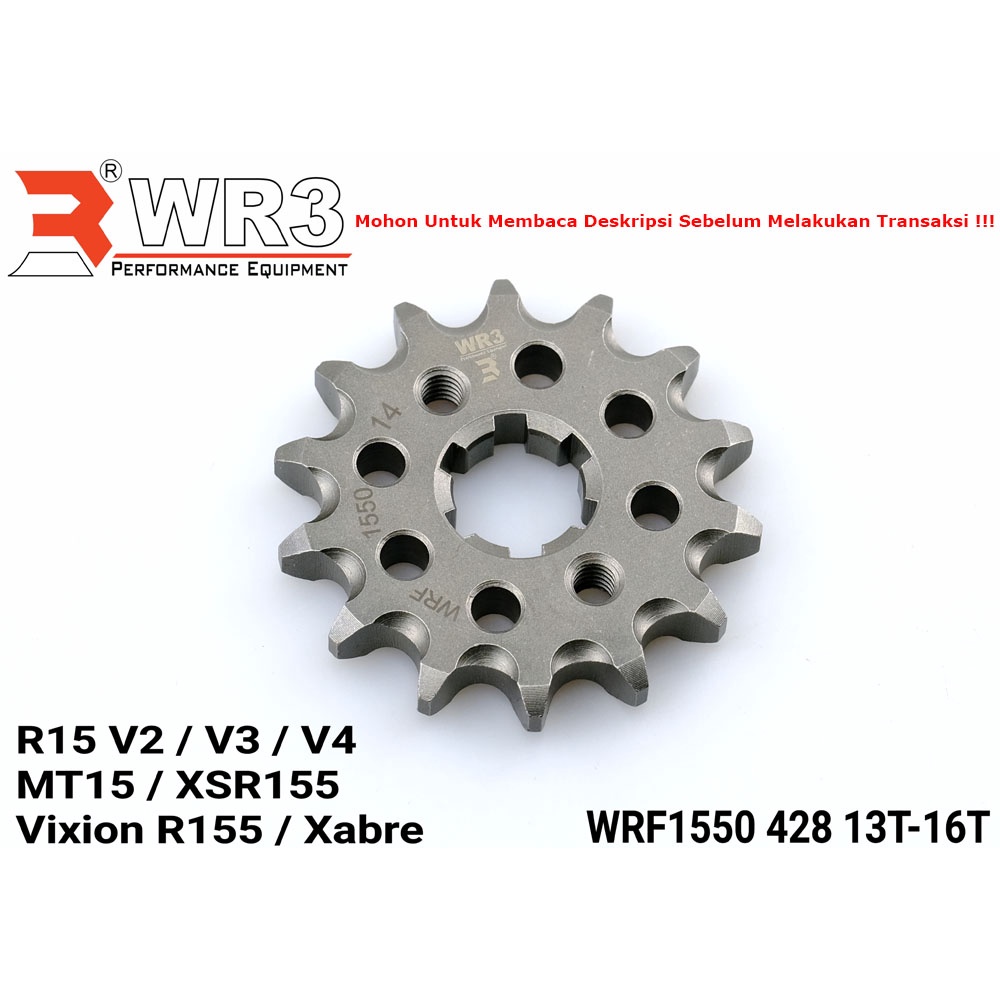 Jual Gear Depan WR3 CBR 150R CB 150R GTR R15V3 R15V2 R15V4 XSR155 MT15 ...