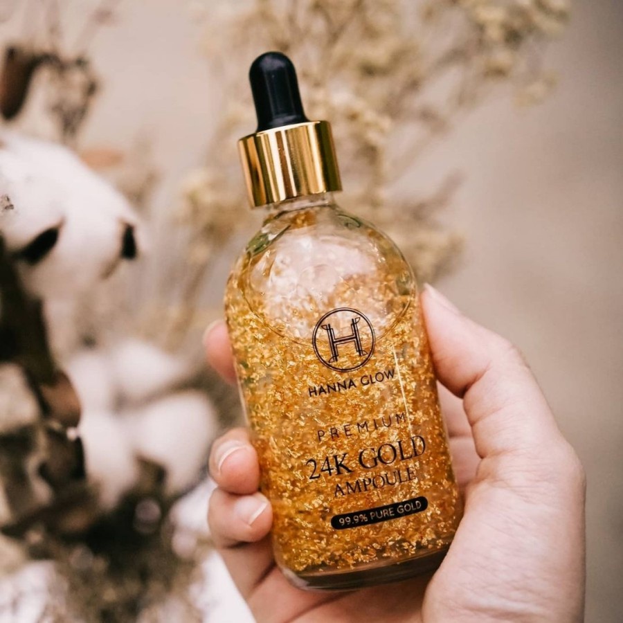 Jual Hanna Glow Serum Gold 24k Ampoule (100ML) | Shopee Indonesia