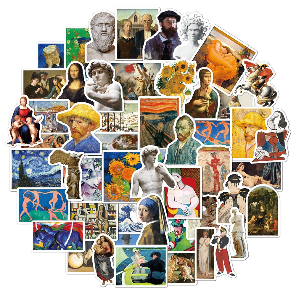 Jual Famous Paintings Sticker Pack (50pcs) | Shopee Indonesia