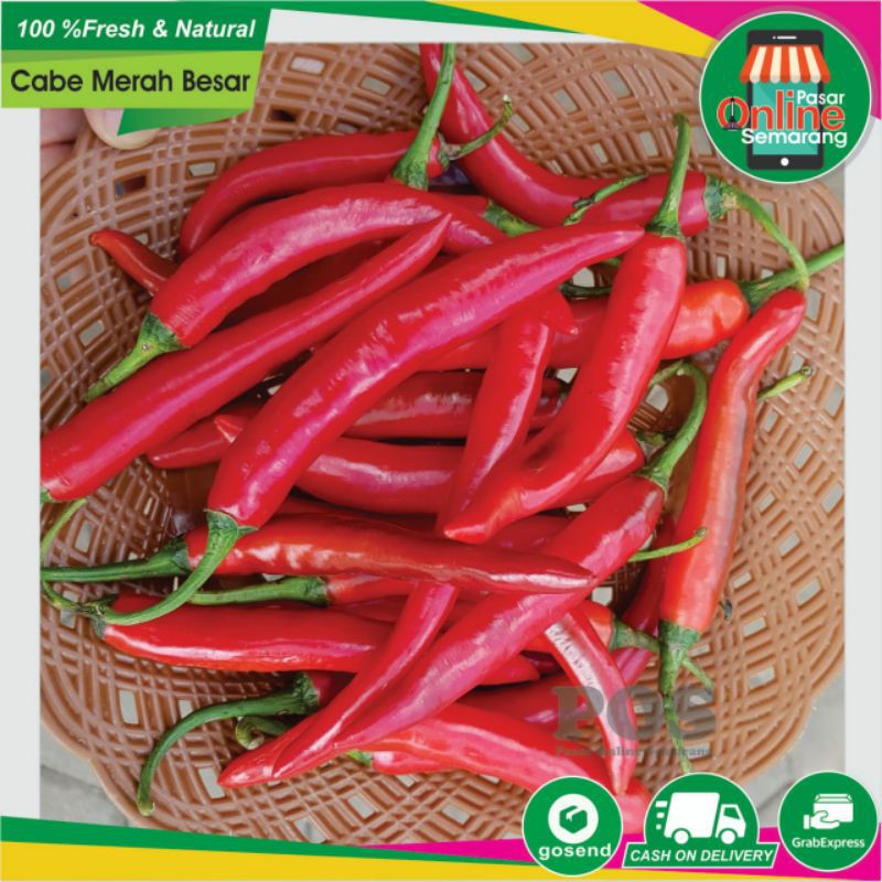 Jual Cabe / Cabai /Lombok Merah Besar / Bumbu Dapur /Masakan /Sayur ...