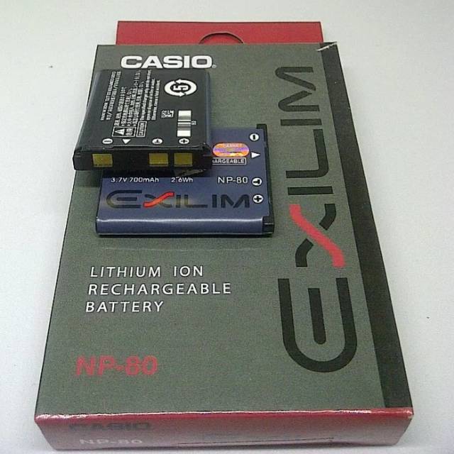 Jual Baterai /Battery Casio Np-80 For Charger Bc-80L | Shopee Indonesia