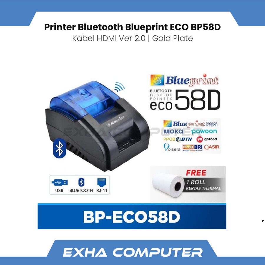 Jual Printer Bluetooth Blueprint BP58D ECO Series - Printer Kasir/Nota ...