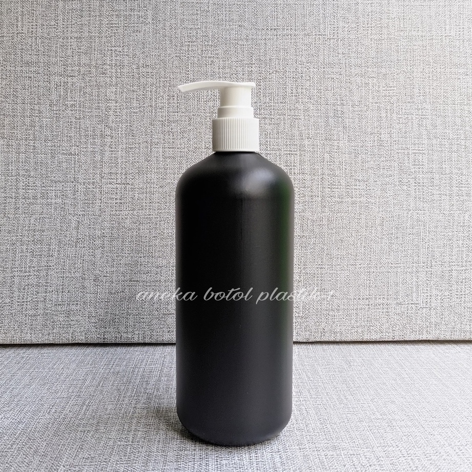 Jual Botol Pump 500ml Hdpe Hitam / Botol Sabun Cair Pump 500ml Hdpe / Botol Pump 500ml Refill ...
