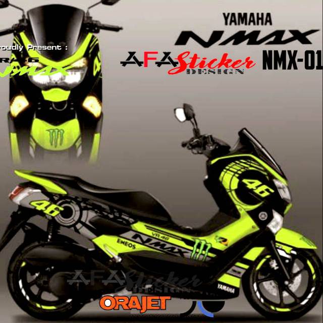 Jual Gibran Desain Sticker Decal Full Body for Yamaha Nmax - Sunmoon ...