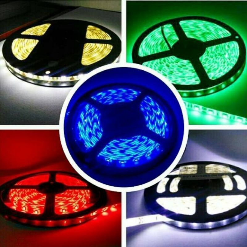 Jual Lampu Rol 5 Meter LED strip Gulungan roll 12v 24 volt | Shopee ...