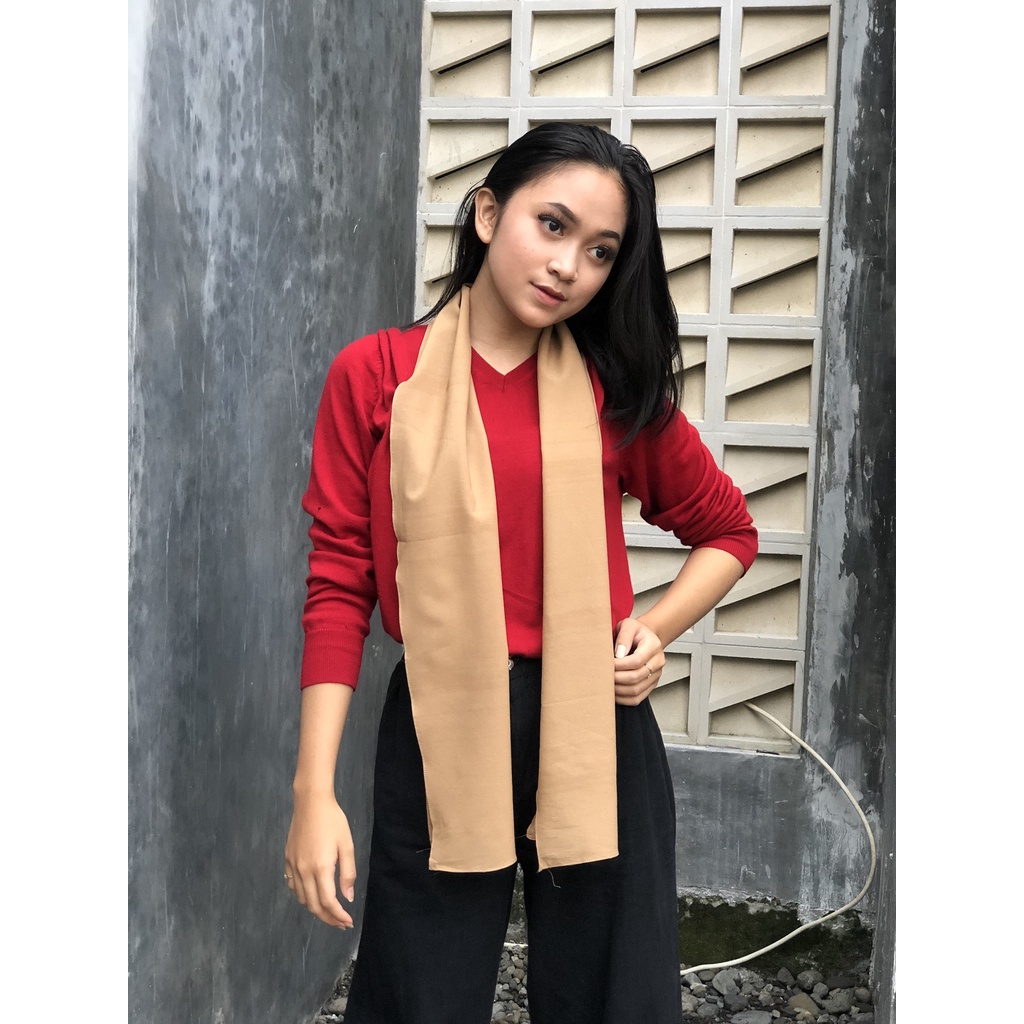 Jual SYAL POLOS scarf leher syall murah motif scraft shawl syal fashion ...