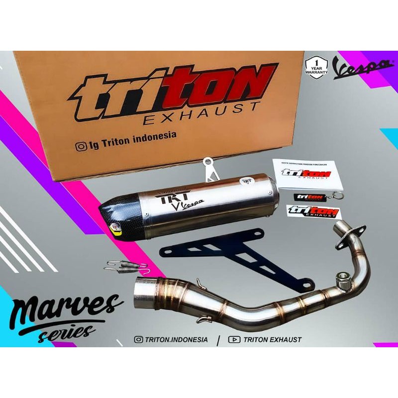 Jual knalpot Vespa matic BEAST SELLER Garansi 1 tahun | Shopee Indonesia