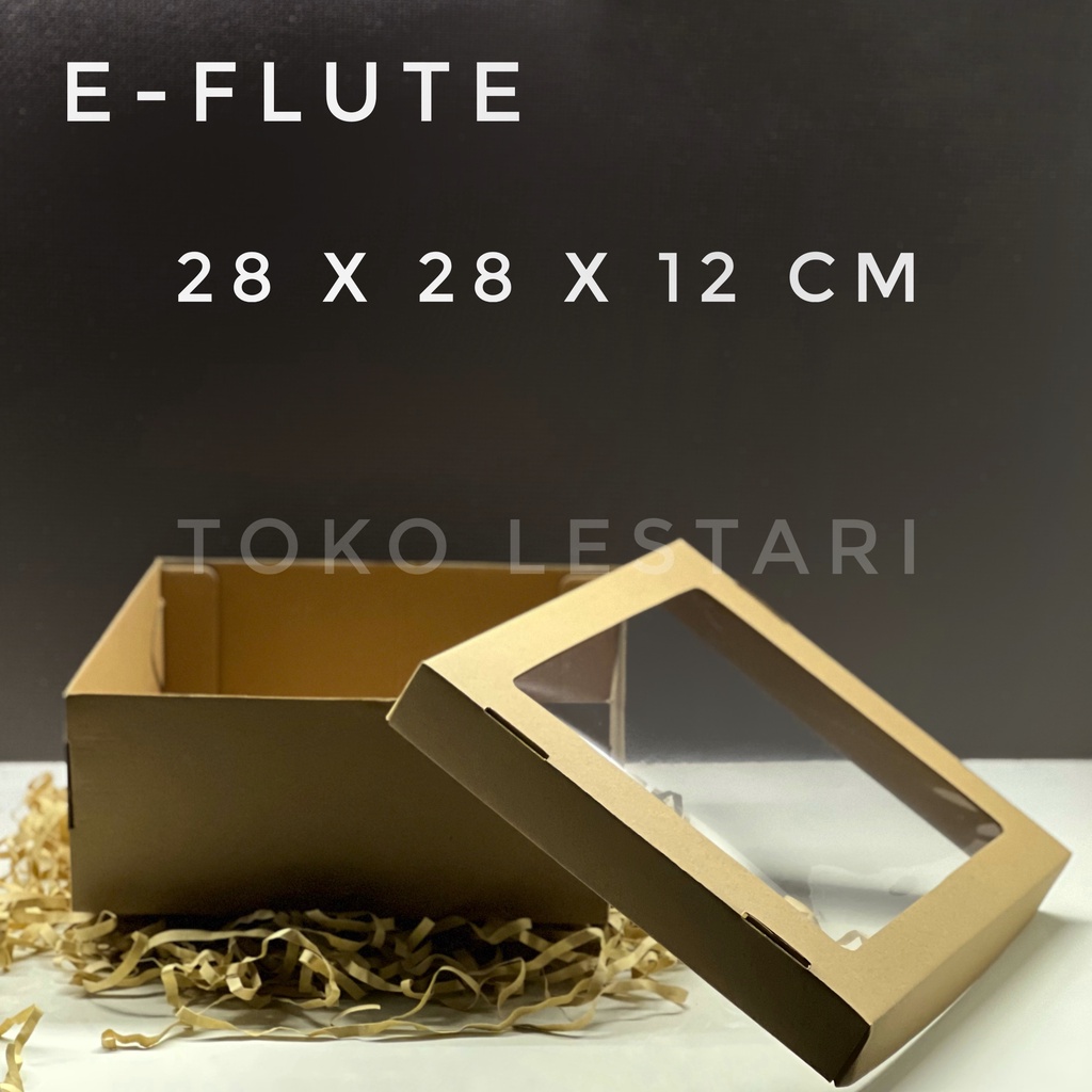 Jual Box Kardus E-Flute Coklat Untuk Packaging Olshop Sovenir Baju ...