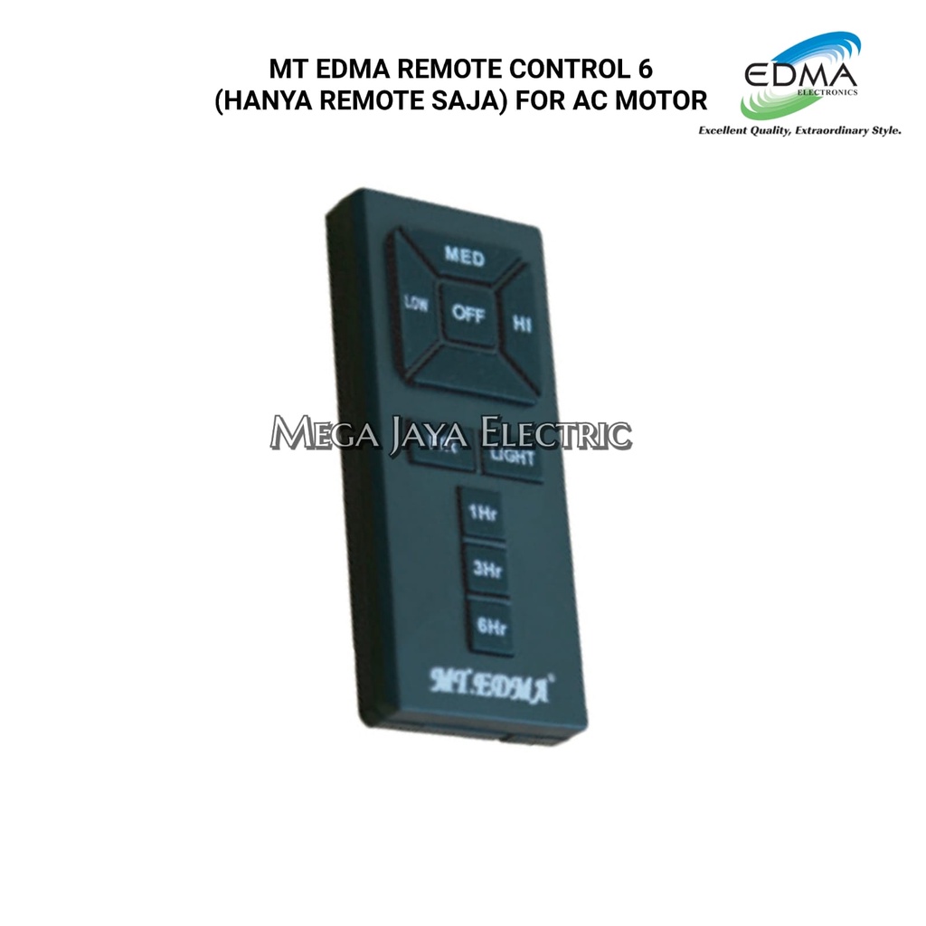 Jual MT EDMA REMOTE CONTROL 6 (HANYA REMOTE SAJA) / REMOTE KIPAS AC ...