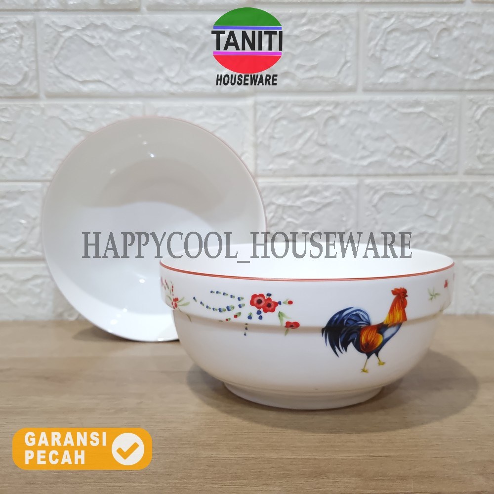 Jual TANITI Mangkok Keramik Tebal 7in Ayam Rooster | Mangkok Makan ...